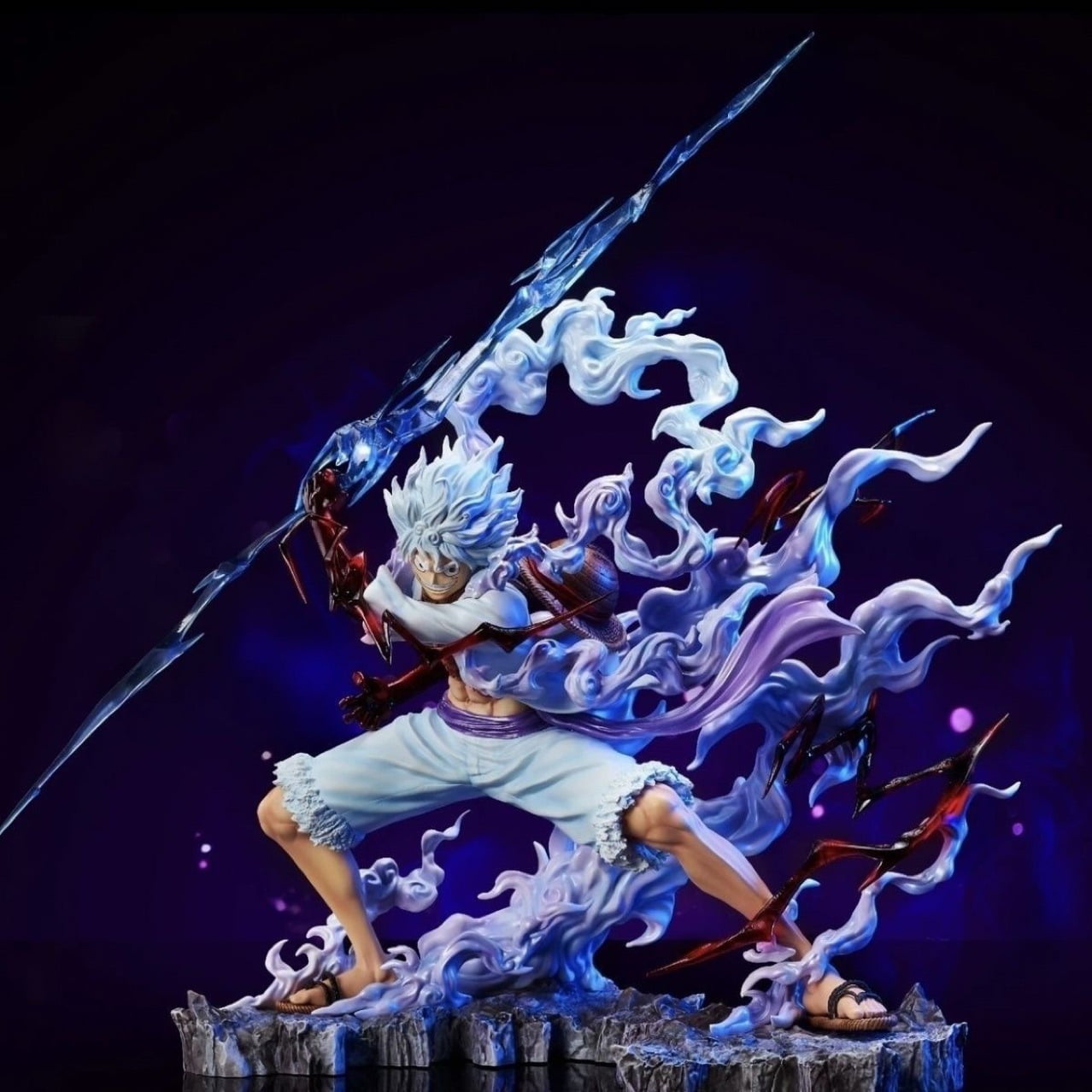25cm One Piece Raiden Five Gear Nica Lightning Luffy Action Figure ...