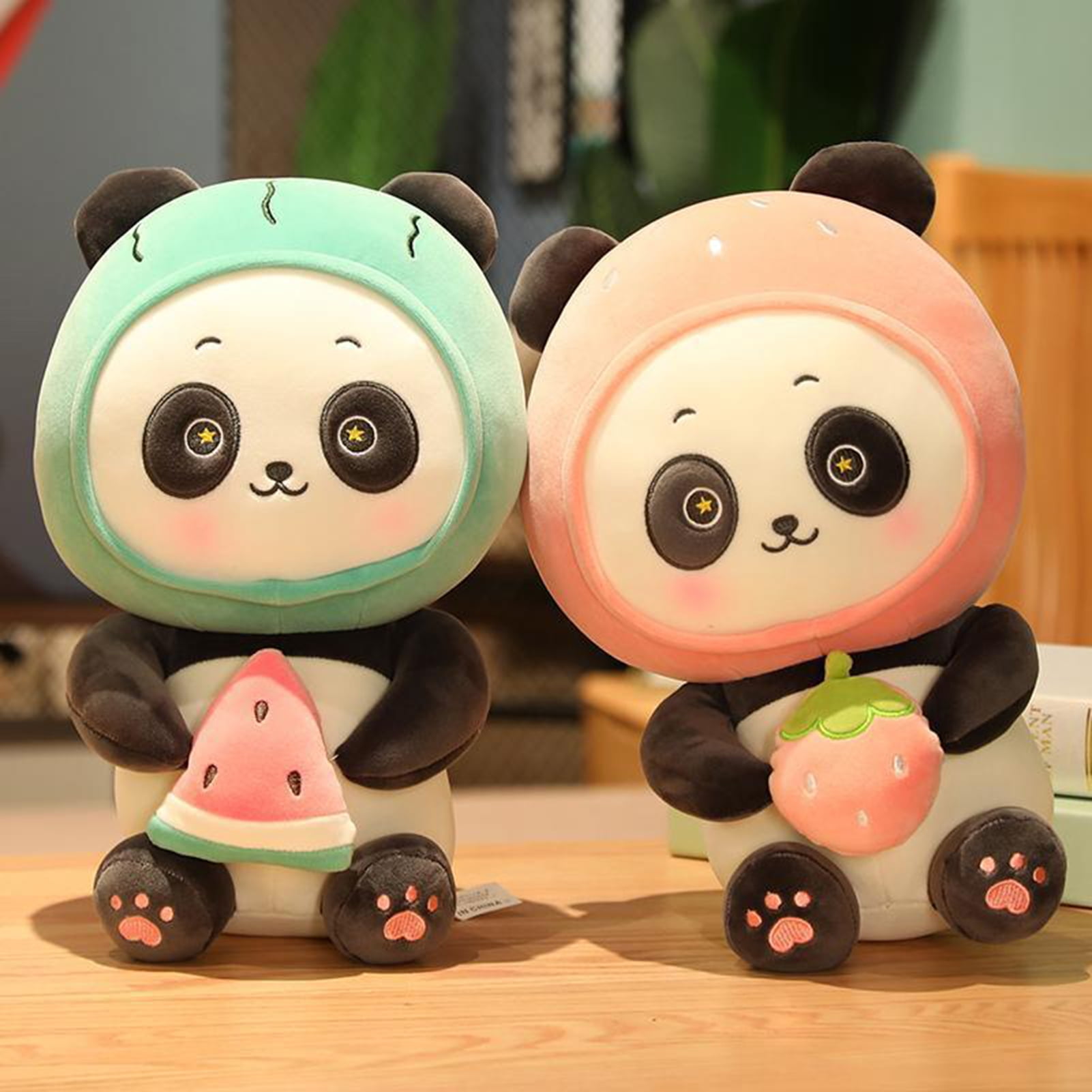 25cm Panda Doll Chinese Zodiac Plushies Doll Toys Cute Claw Machine ...