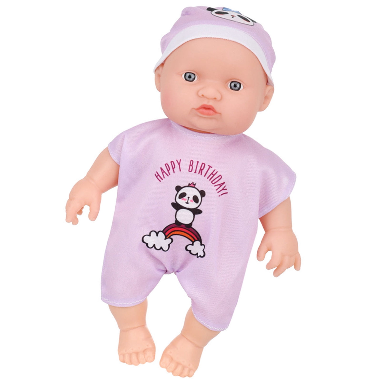 25cm Realistic Reborns Soft Vinyls Toddler Figure Doll with Movable Arm ...