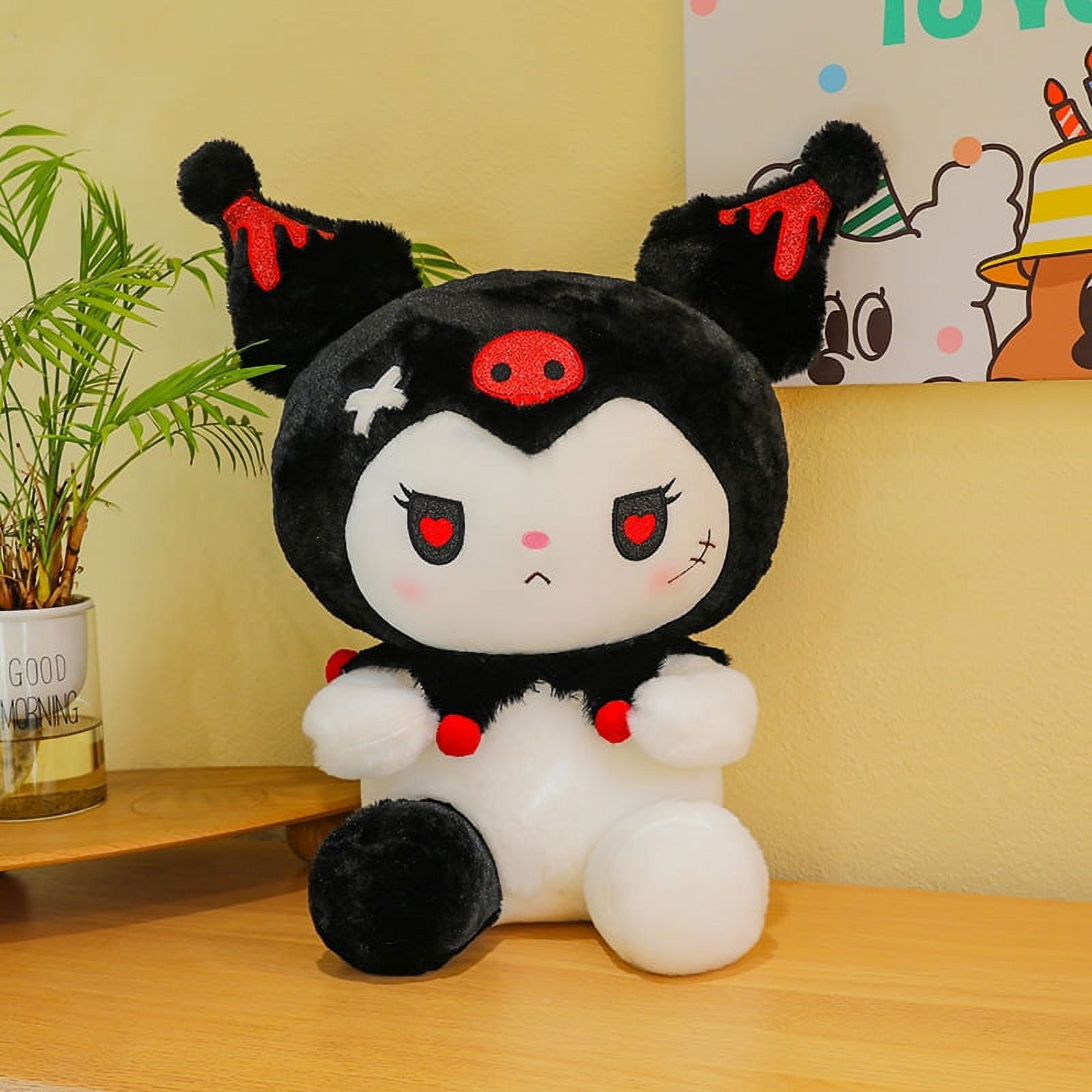 25cm Sanrio Kuromi Plush Toys Pillow Kawaii Anime Kuromi Plush Doll ...