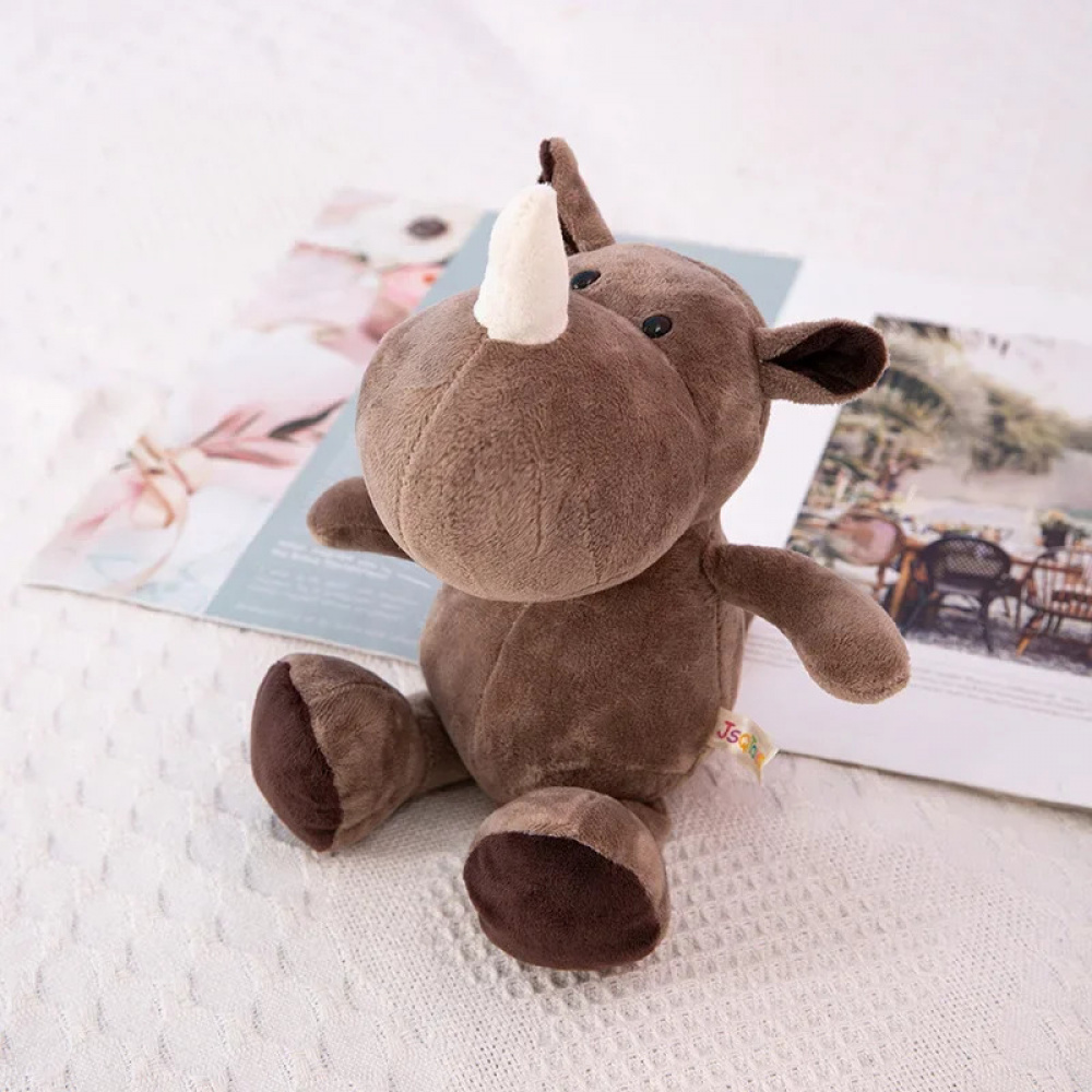 25cm Stuffed Lifelike Lion Tiger Elephant Monkey Leopard Giraffe ...