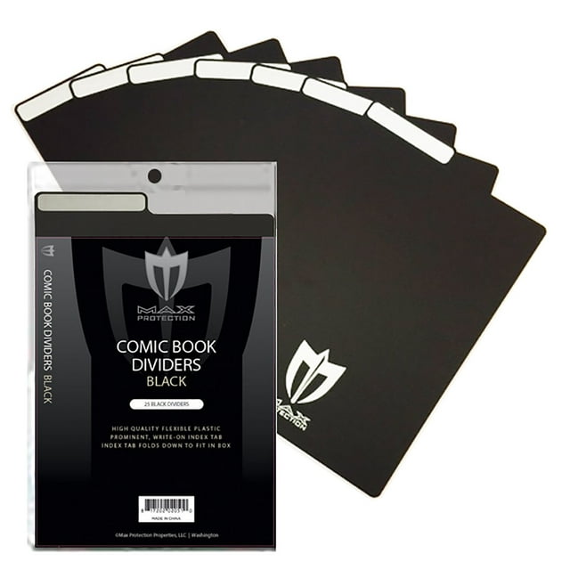 25ct Max Protection Comic Book Dividers with Innovative Flex Fold Tabs ...