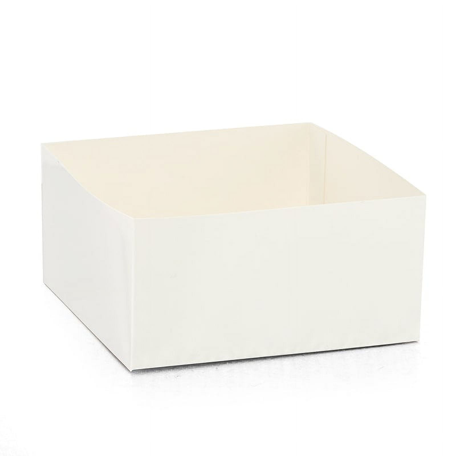 25ea - 6 X 6 X 3 White Gloss Lux Gift Box Base-Pkg by Paper Mart ...