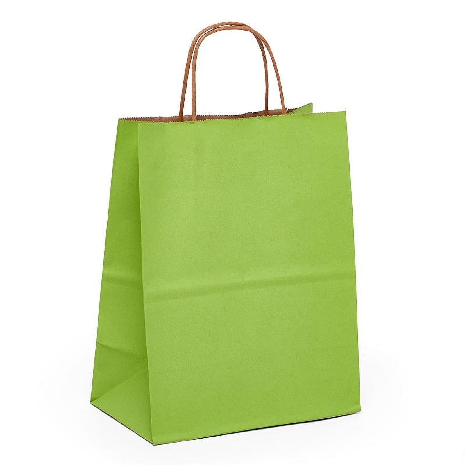 25ea - 8 X 5 X 10-1/4 Citrus Tint Kraft Shopping Bag-Pkg Gusset - 5'' by Paper Mart - Walmart.com