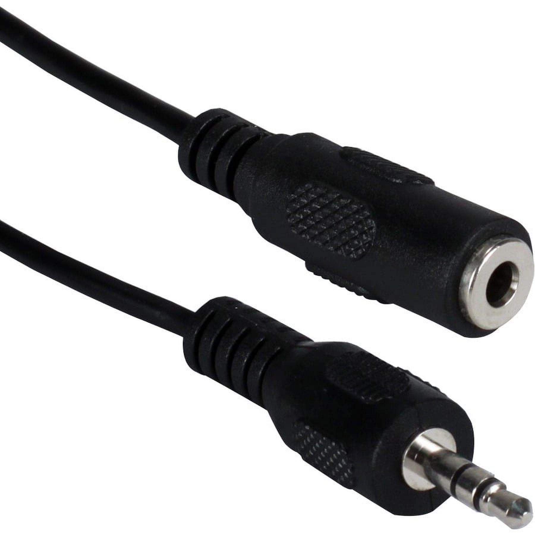 25ft 3.5mm Mini-Stereo Male to Female Speaker Extension Cable - Walmart.com