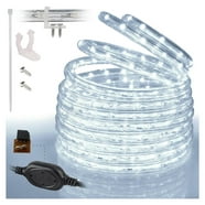 WYZworks 480LEDs 25ft Cool White 16-Mode Flat LED Outside Strip Lights, SMD 2835, Waterproof ...