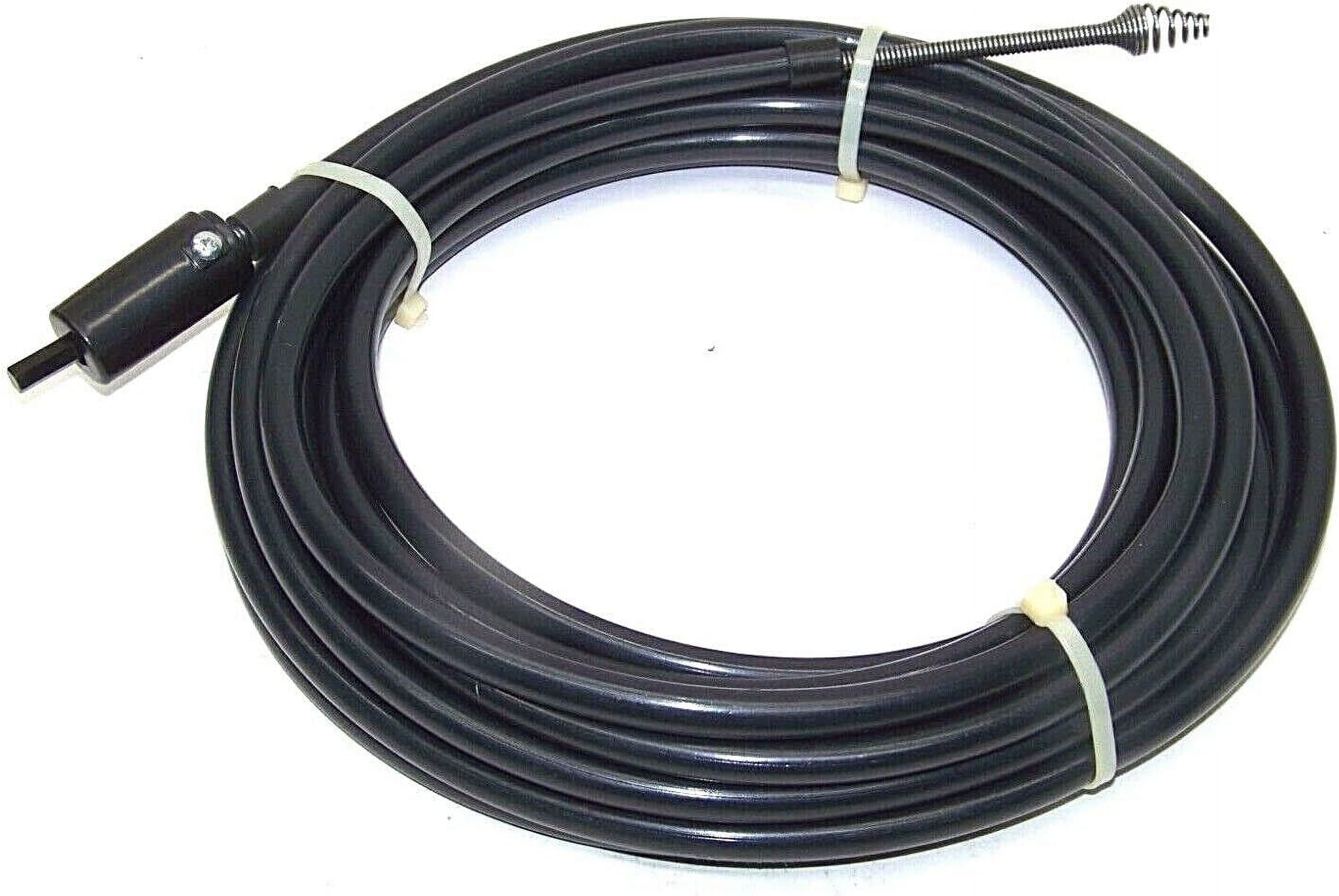 25ft Drain Snake Cable Cleaner Heavy Duty Drill Operated Powered ...