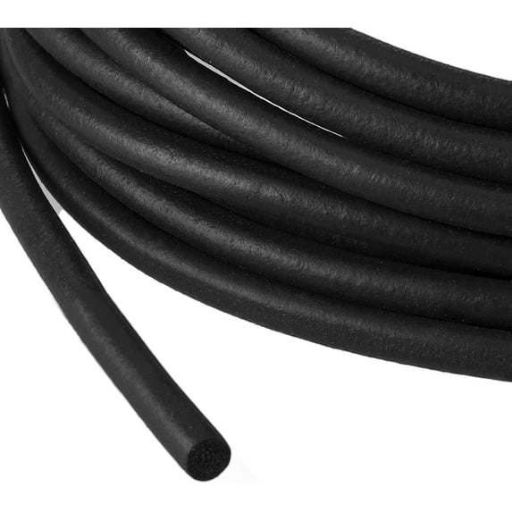 25ft Epdm Rubber Weather Stripping Round Rubber Tubing Seal Closed Cell ...