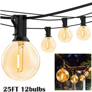 Hanging Outdoor Projector String Lights 10 Colored Decorative LED ...