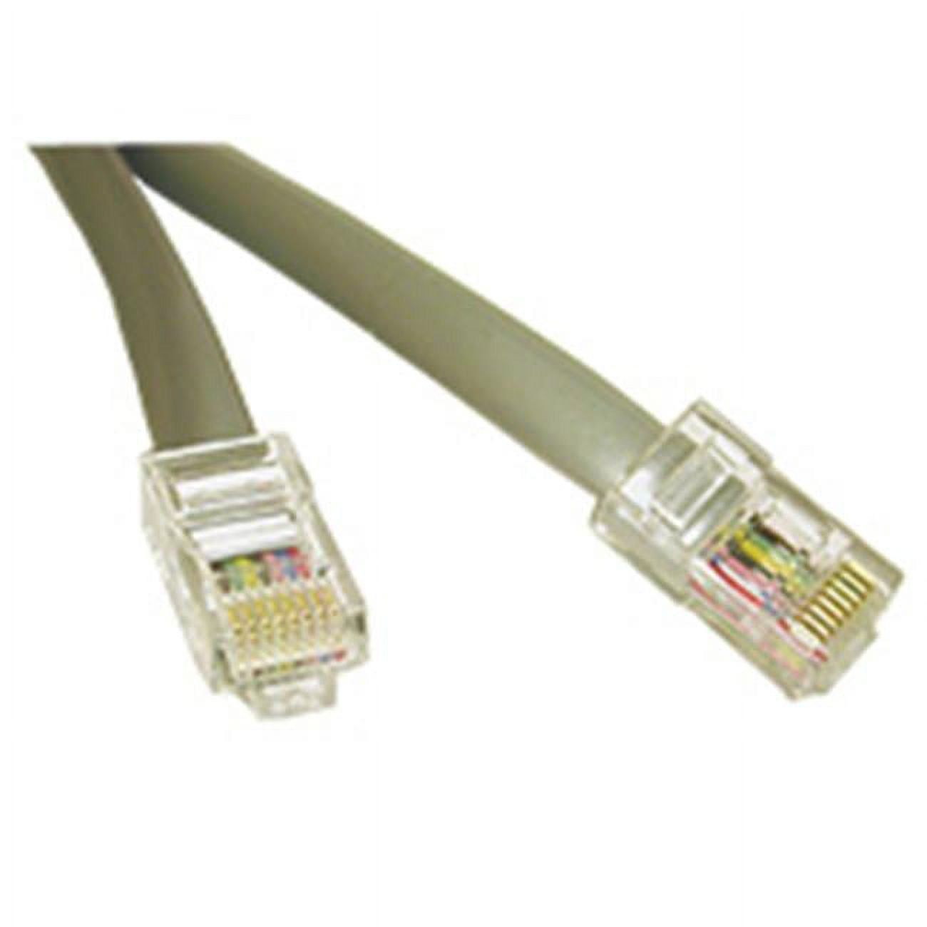 25ft RJ45 8P8C MODULAR CABLE CROSSED-ROLLOVER - Walmart.com