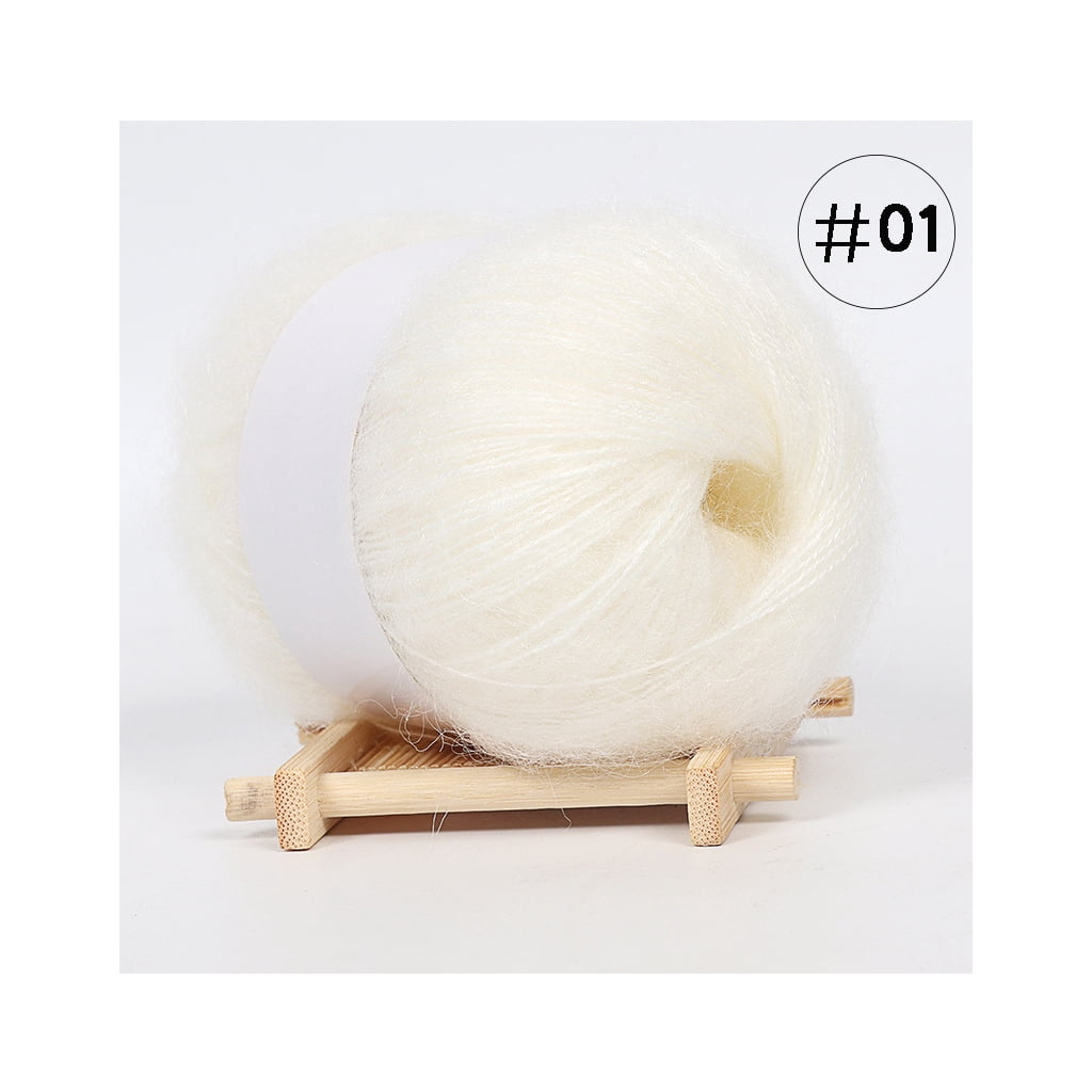 25g Angola Amorous Feelings Thin Mohair Wool Yarn Plush Fine Wool ...