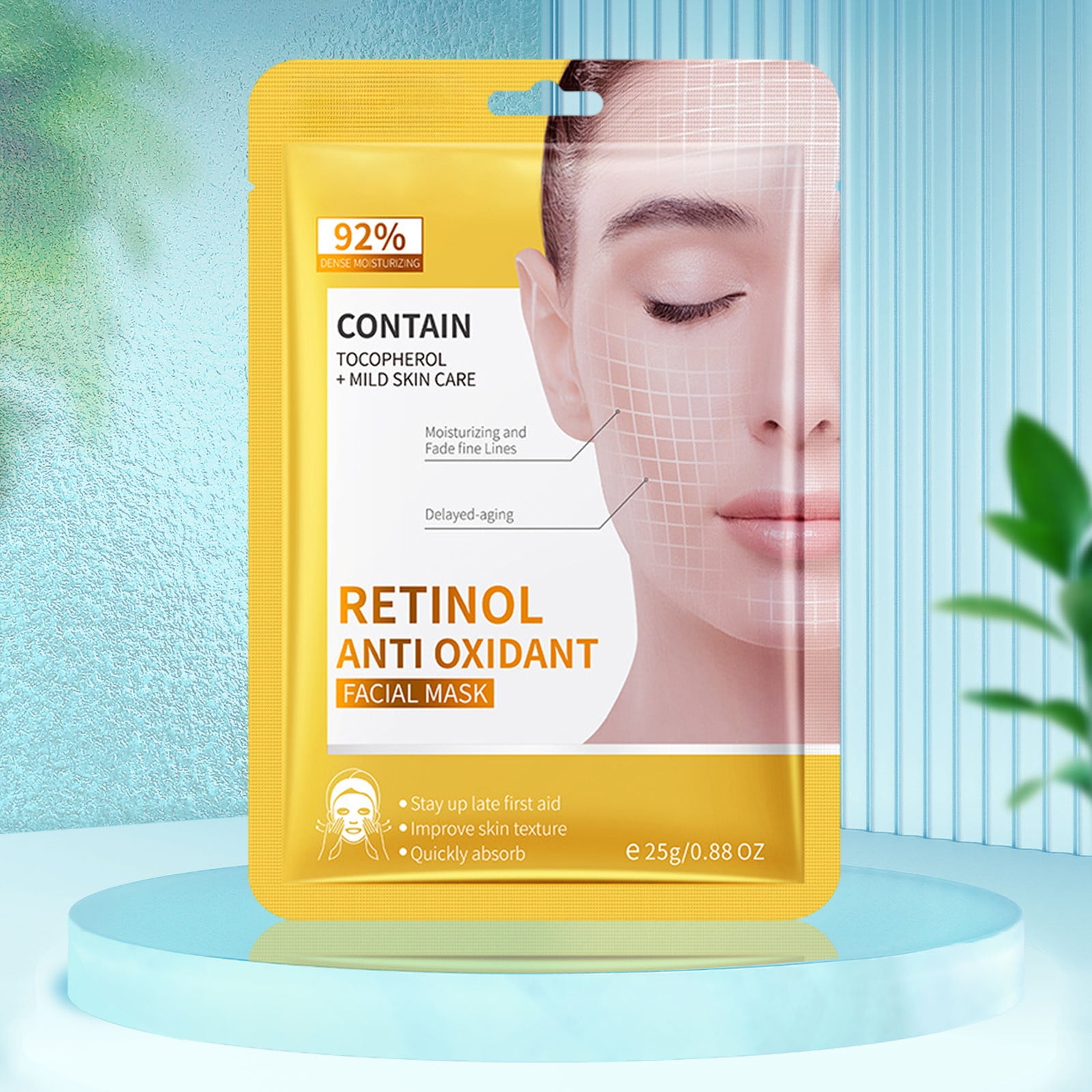 25g Brightening Collagen Peel-Off Mask - Overnight Sleeping Mask for ...