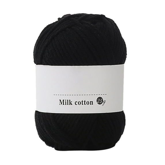 25g Milk Cotton Soft Hand Knitting Yarn, Skeins for Crochet DIY Crafts ...