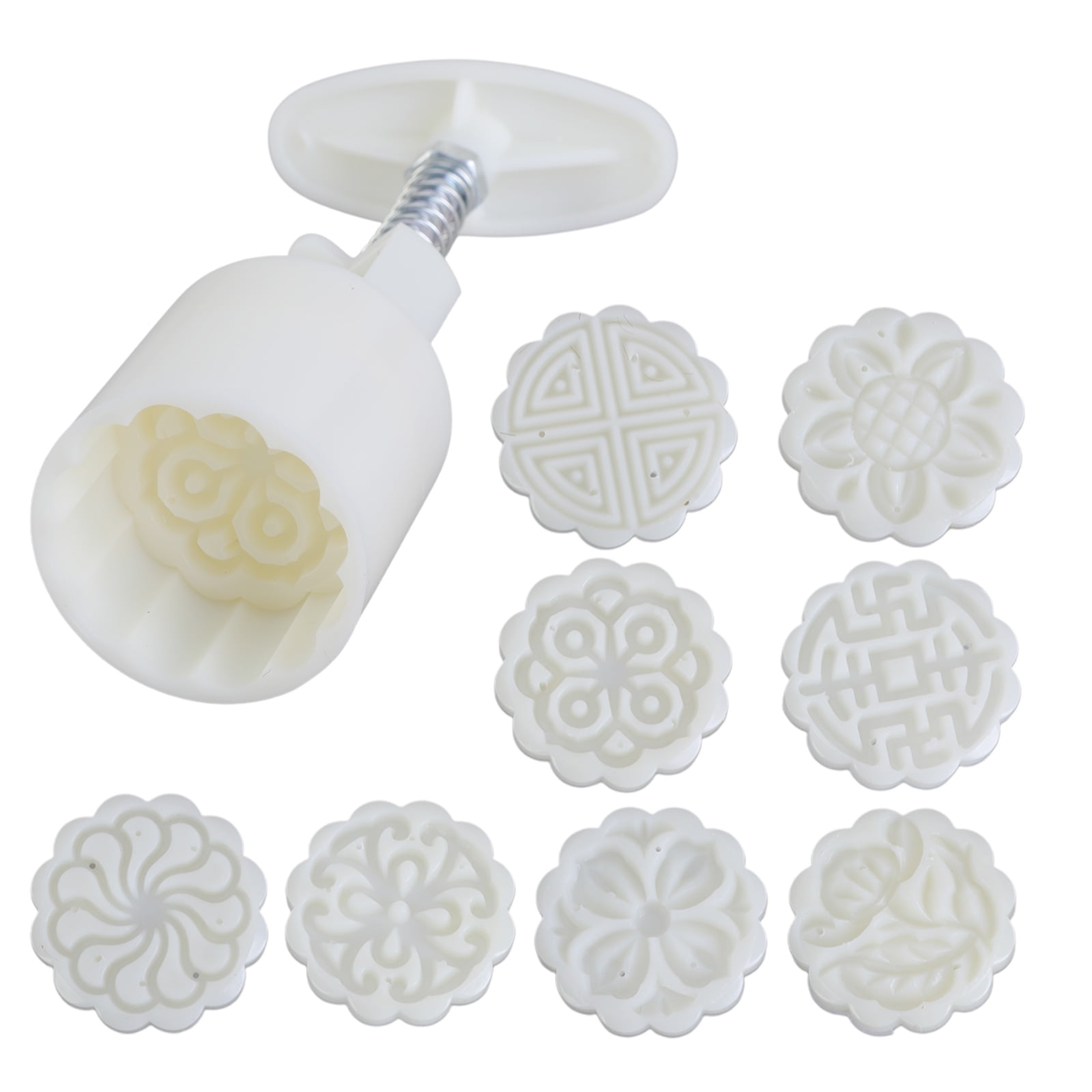 25g Plastic Dessert Molds Dessert Pressing Tool Flower Pattern Pastries ...
