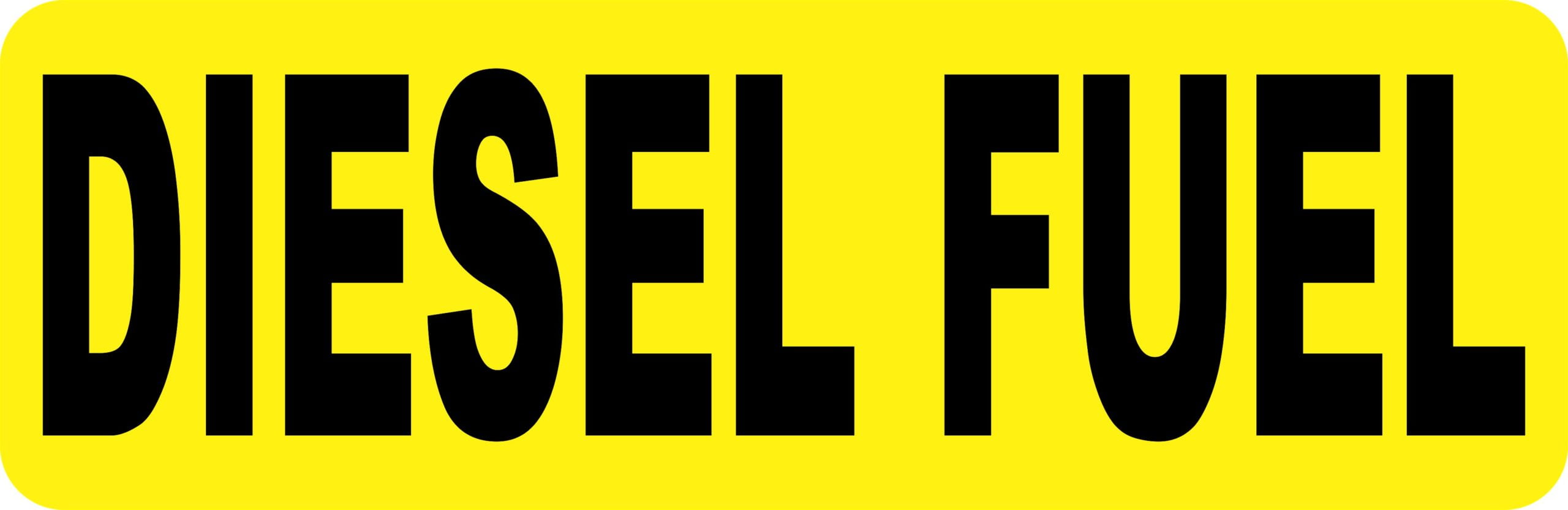 25in x 8in Diesel Fuel Sticker - Walmart.com