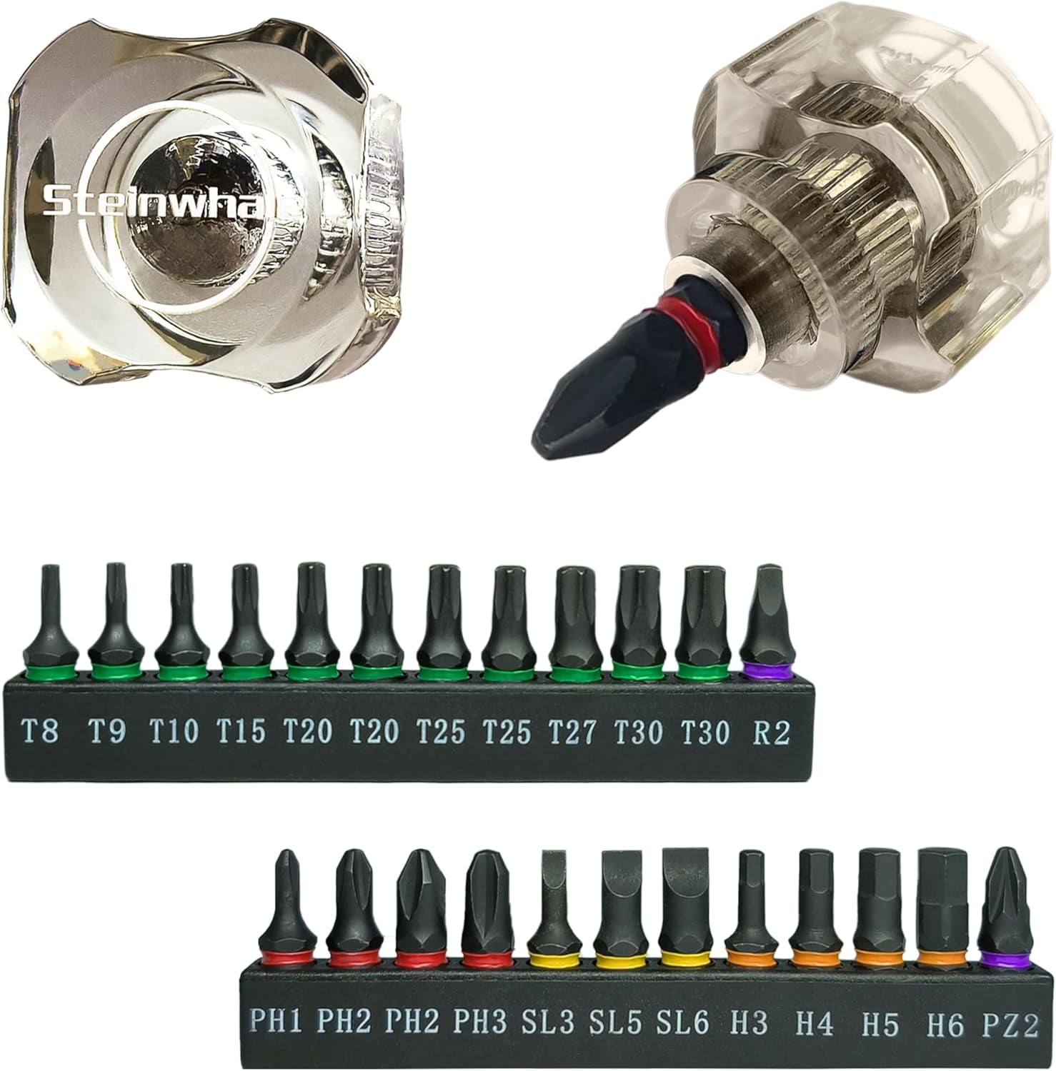 25in1 Short Stubby Mini Screwdriver for Tight Space, Security Torx ...