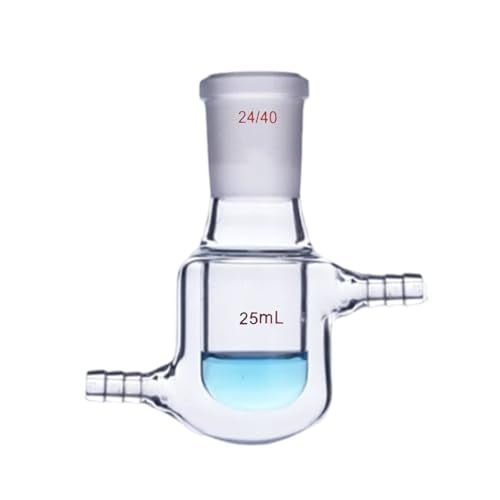 25ml,24/40,Single Neck,Jacket Glass Flask,Reaction Vessel,Lab Reactor ...