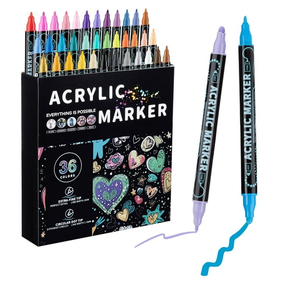25ml Marker Set with Smooth Ink and Long-Lasting Fine Tips for Design ...
