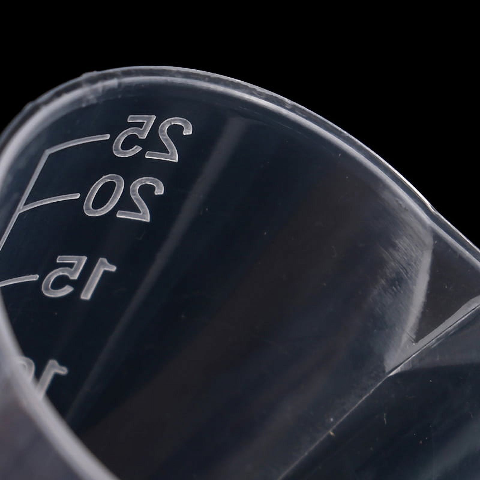 25ml Measuring Cup Clear Plastic Hotel Bar Jug Pour Spout Reusable ...