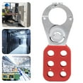 25Mm 1' 6 Hole Nylon Steel Lockout Hasp Multi Person Management Safety ...
