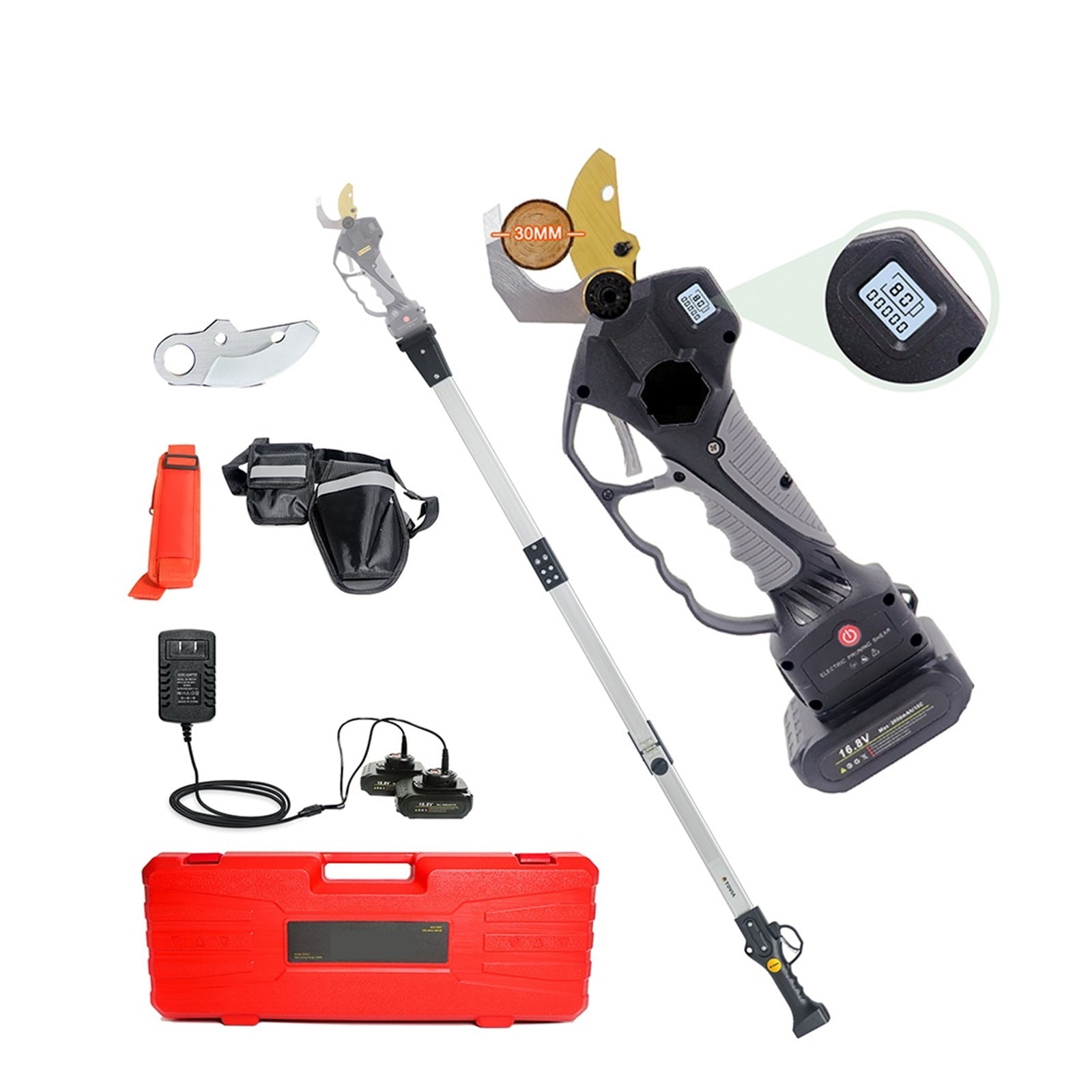 25mm 16.8V Lithium-ion Cordless Electric Pruning Shear Efficient ... 25mm 16.8V Lithium-ion Cordless Electric Pruning Shear Efficient ...