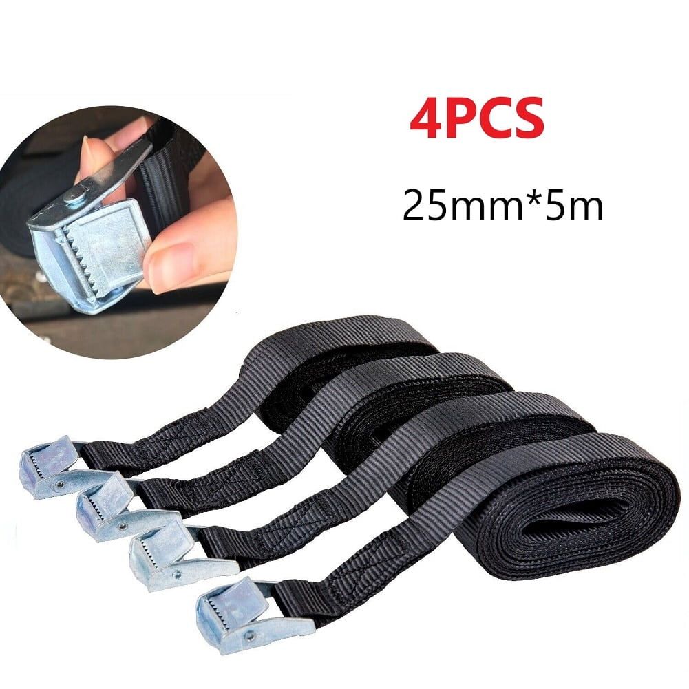 25mm*5M Car Tension Rope Tie Bike Down Strap Luggage Bag Cargo Lashing ...