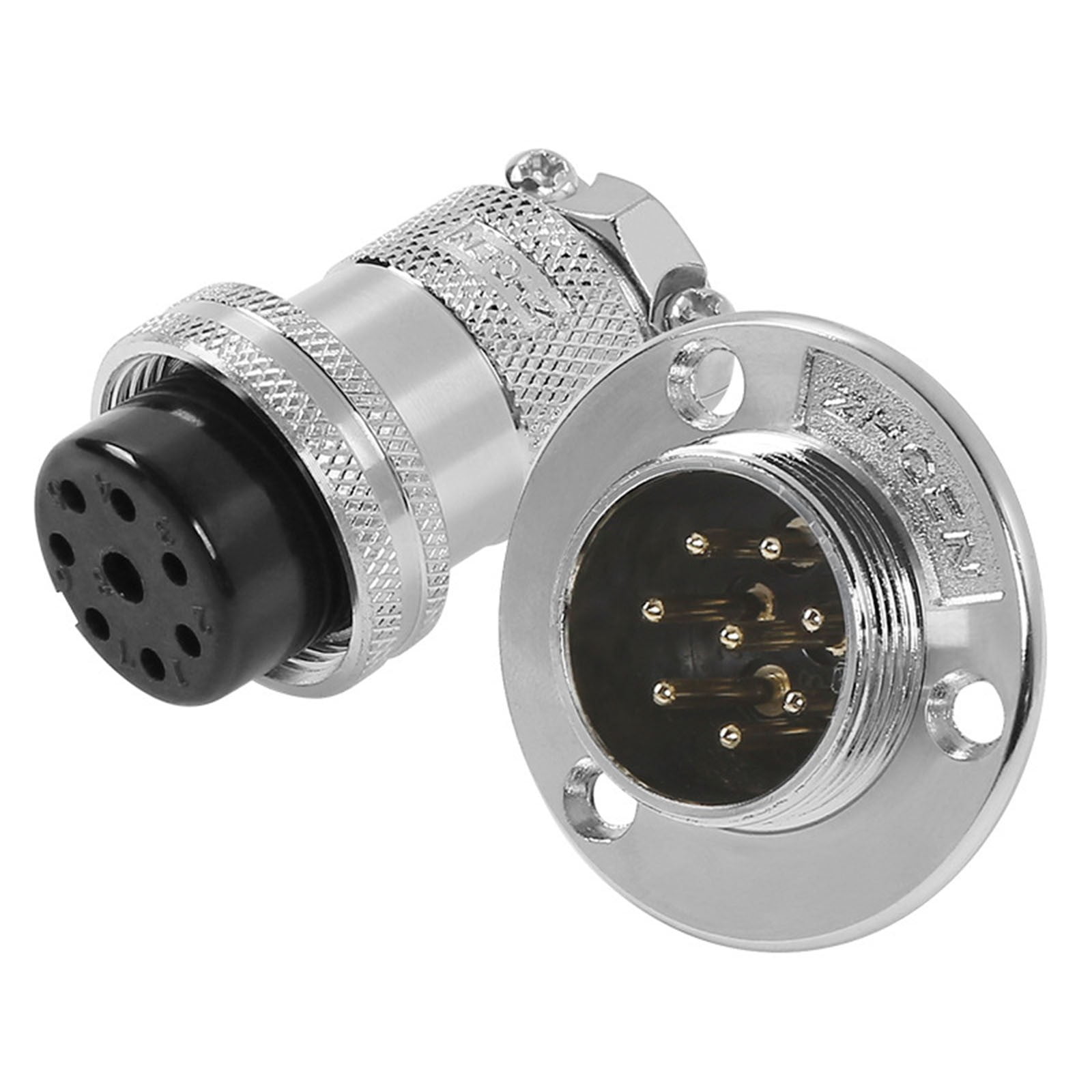 25mm Aviation Plug and Socket 8Pin Installation Plug Positive Cable ...