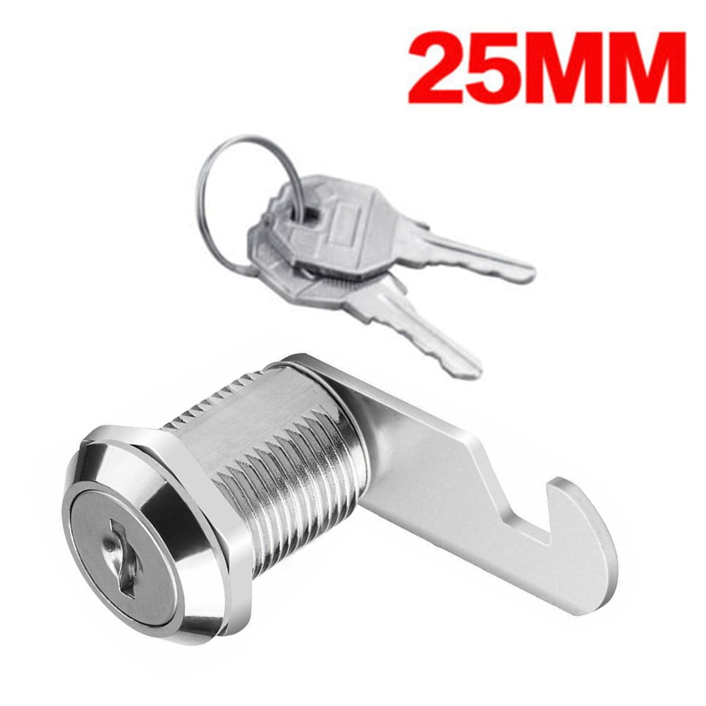 25mm Cam Lock Door Drawer Cabinet Mail Box Locker Cupboard + 2 Keys ...