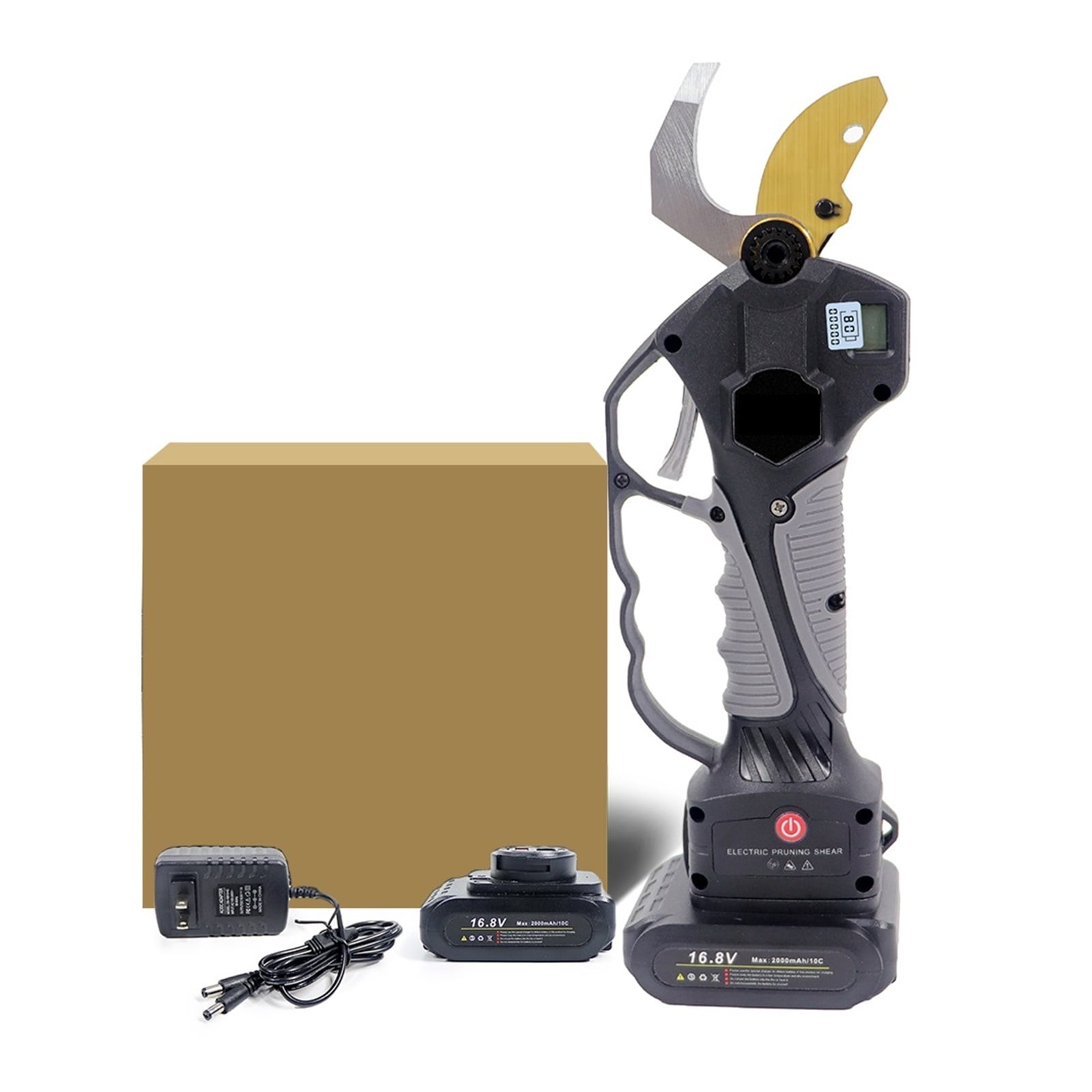 25mm Cordless Electric Pruner 16.8V Lithium-ion Pruning Shear Efficient ...