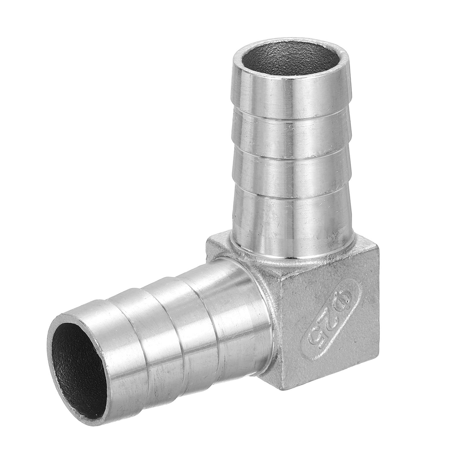 25mm Hose Barb 90 Degree Pipe Fitting, 304 Stainless Steel L Right ...