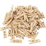 25mm Mini Natural Bamboo Wooden Photo Paper Clothes Peg Clothespin ...