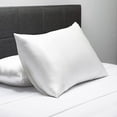 25mm Pure Mulberry Silk Pillowcase (White Standard) - Walmart.com