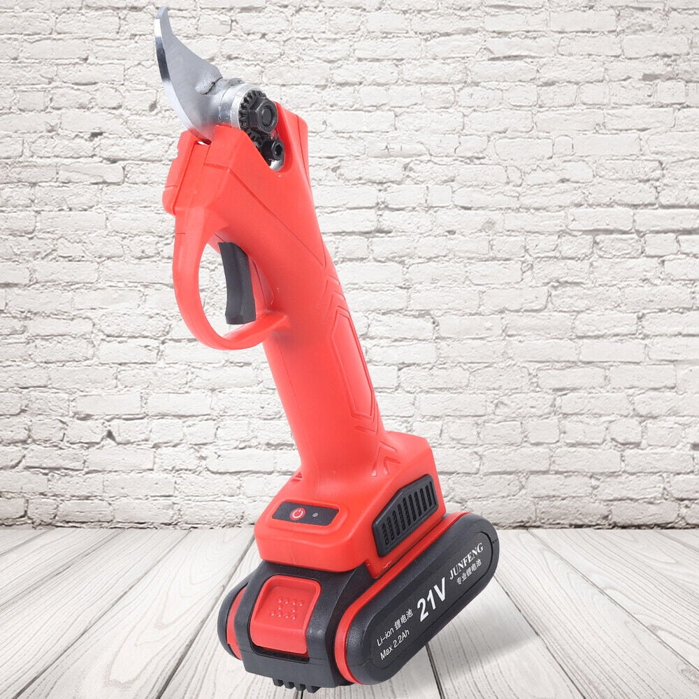 25mm Shear 21V Cordless Electric Branch Scissors Pruner Pipe Cutter ...