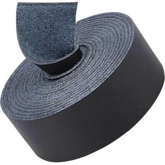 25mm Wide Flat Leather Cord 79 Inch Long Black Lychee Grain Leather ...