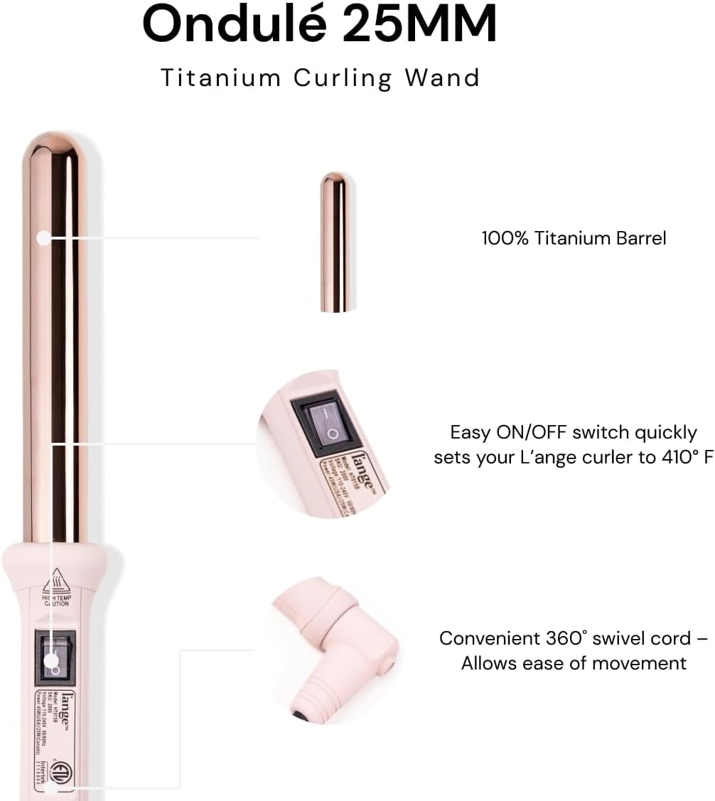 25mm ceramic curling iron | Professional hot tool curling iron 1-inch ...