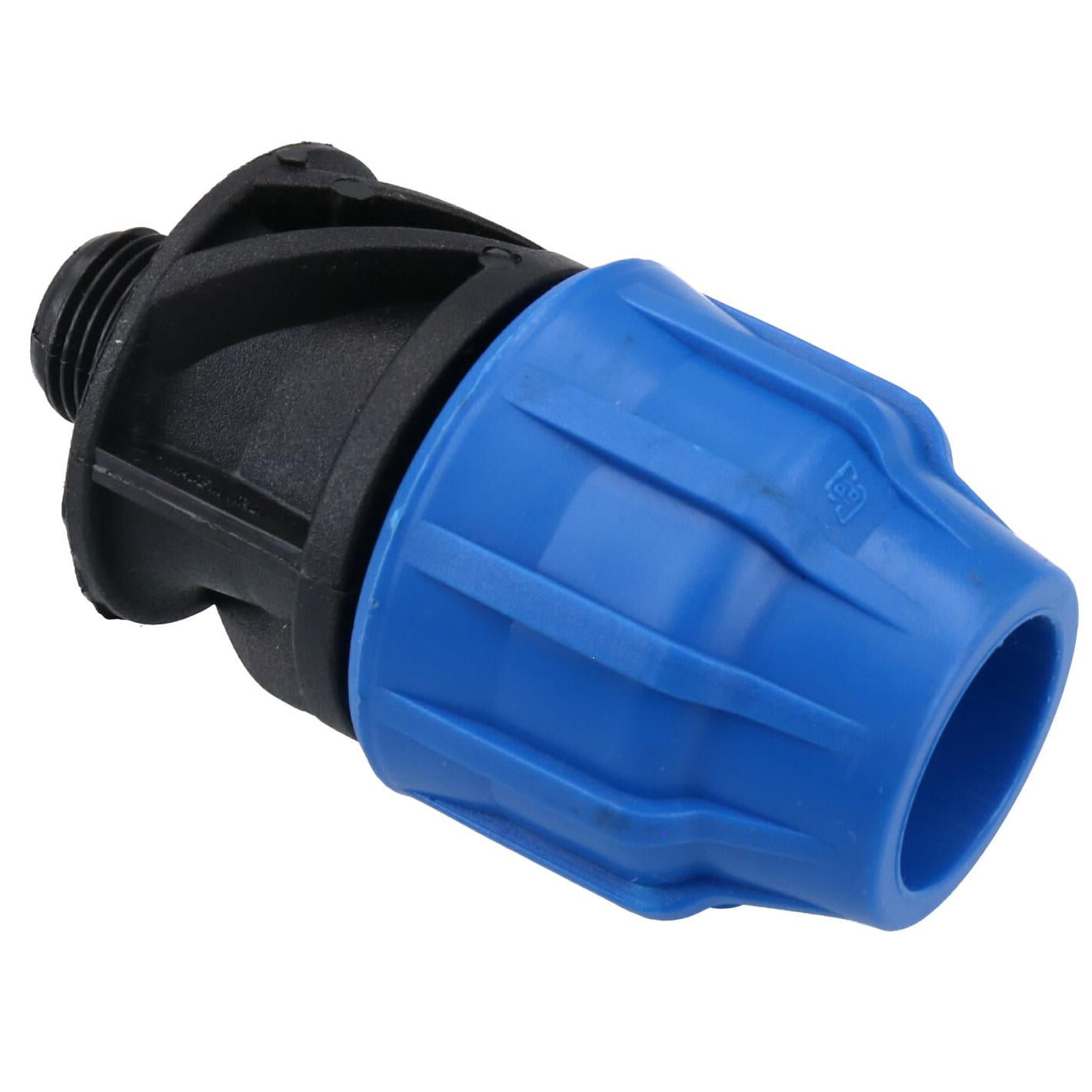 25mm x 1/2" MDPE Male Adapter Compression Coupling Fitting Water Pipe ...