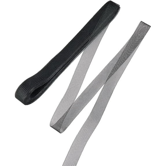 25mm x 23 Yards Stiff Horsehair Braid Black Stiff Braid Trim Polyester ...