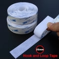 25mm x 3M White Sticky Back Hook and Loop Tape – Strong, Removable ...