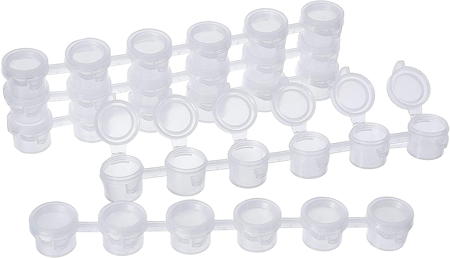 25pc Elite Empty Paint Strips - 150 Paint Cups 3ml (1 oz) Arts and ...