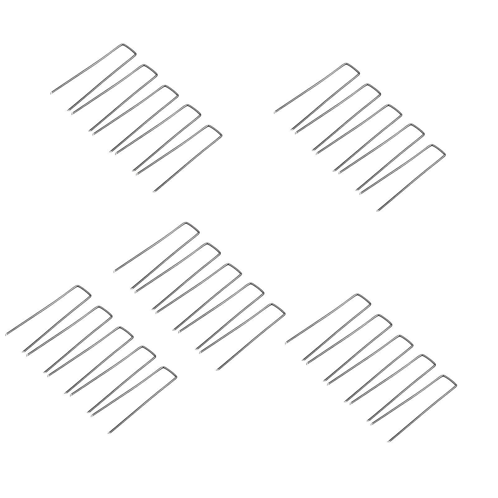 25pc Rust Resistant Reusable Garden U Clip Stabilizers Staple ...