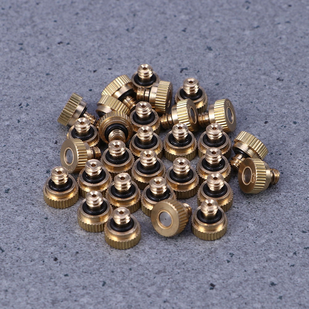25pcs 0.4mm Brass Misting Nozzle Low Pressure Atomizing Misting Sprayer ...