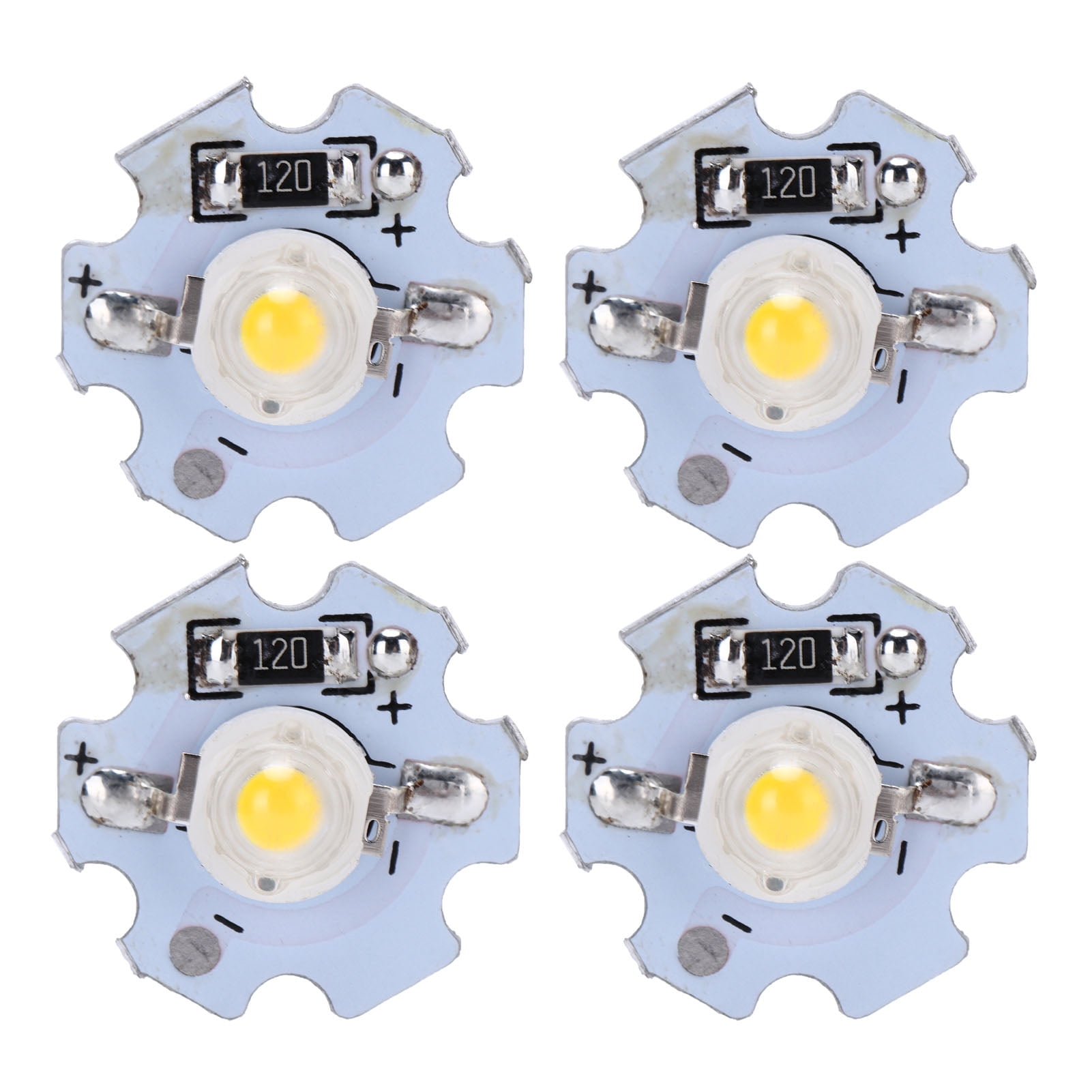 25pcs 0.5W 5v high-power LED lamp bead light source chip with aluminum plate, LED lamp bead, DIY ...