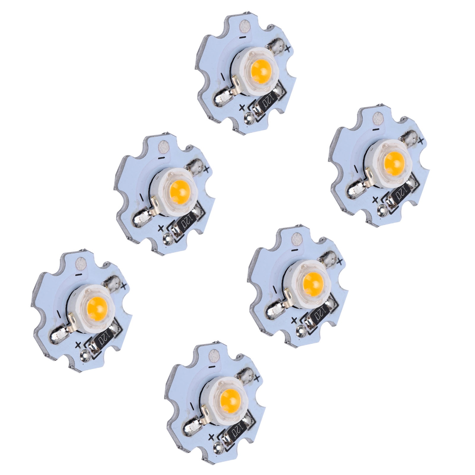 25pcs 0.5W 5v high-power LED lamp bead light source chip with aluminum ...