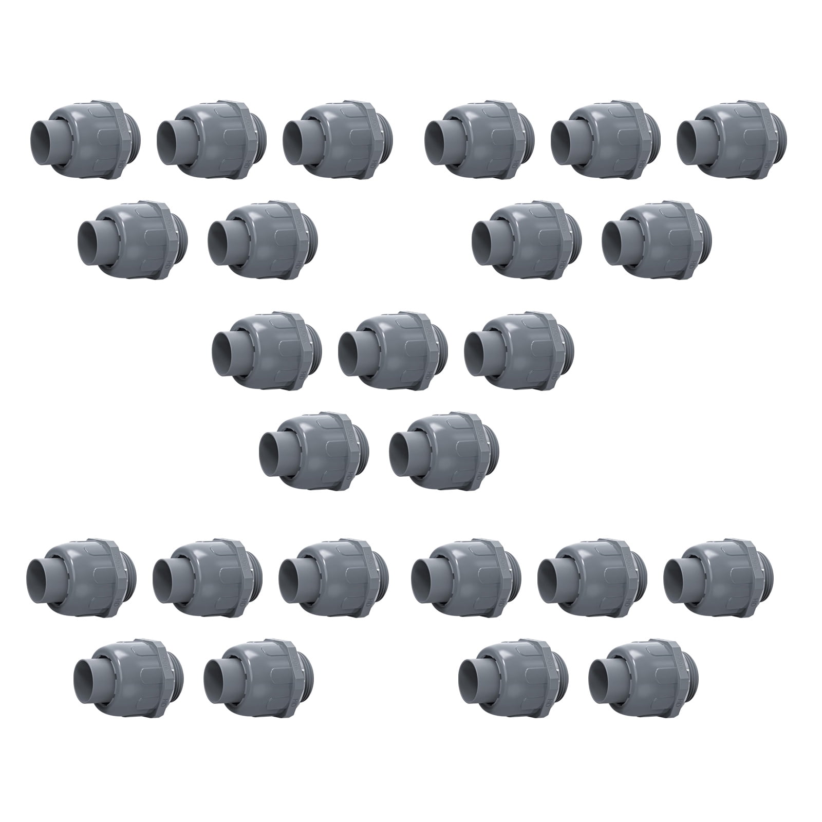 25pcs 1/2 Inch Liquid Tight Connector NPT Non-Metallic For PVC ...