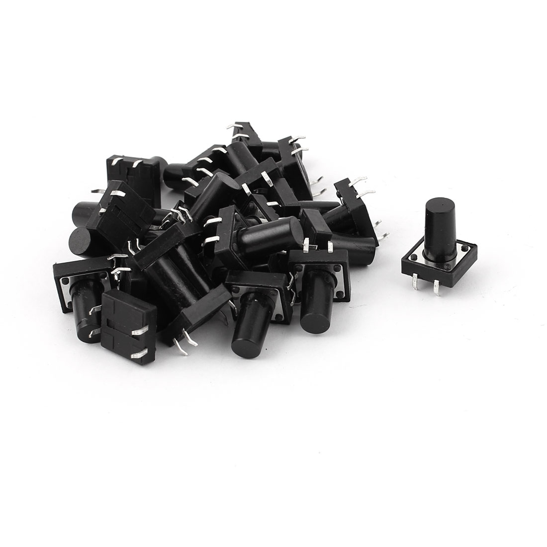 25pcs 12x12x15mm 4P Panel Momentary PCB Tactile Tact Push Button Switch ...