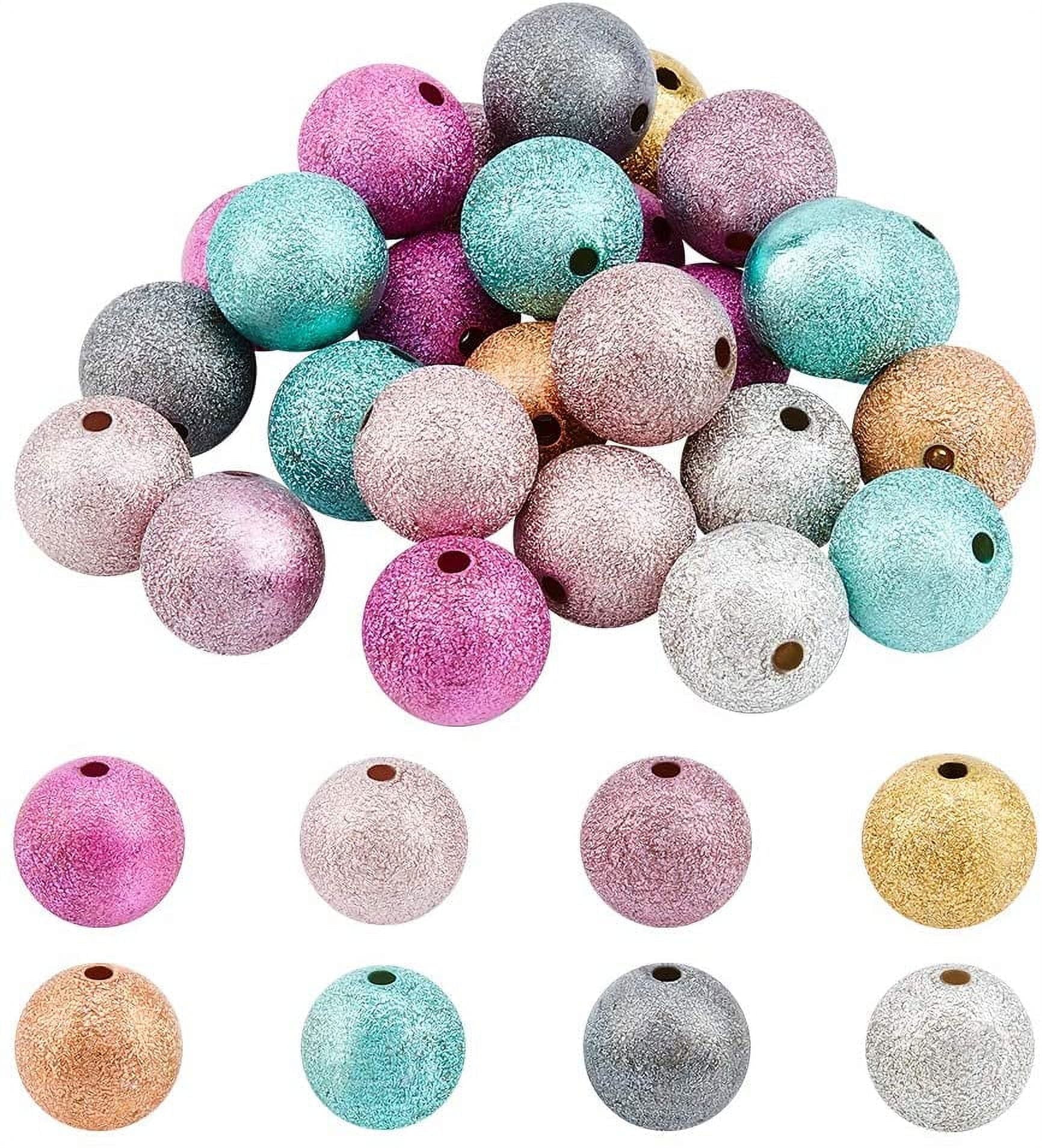 25pcs 20mm Chunky Acrylic Beads Crapy Exterior Round Bubblegum Beads ...