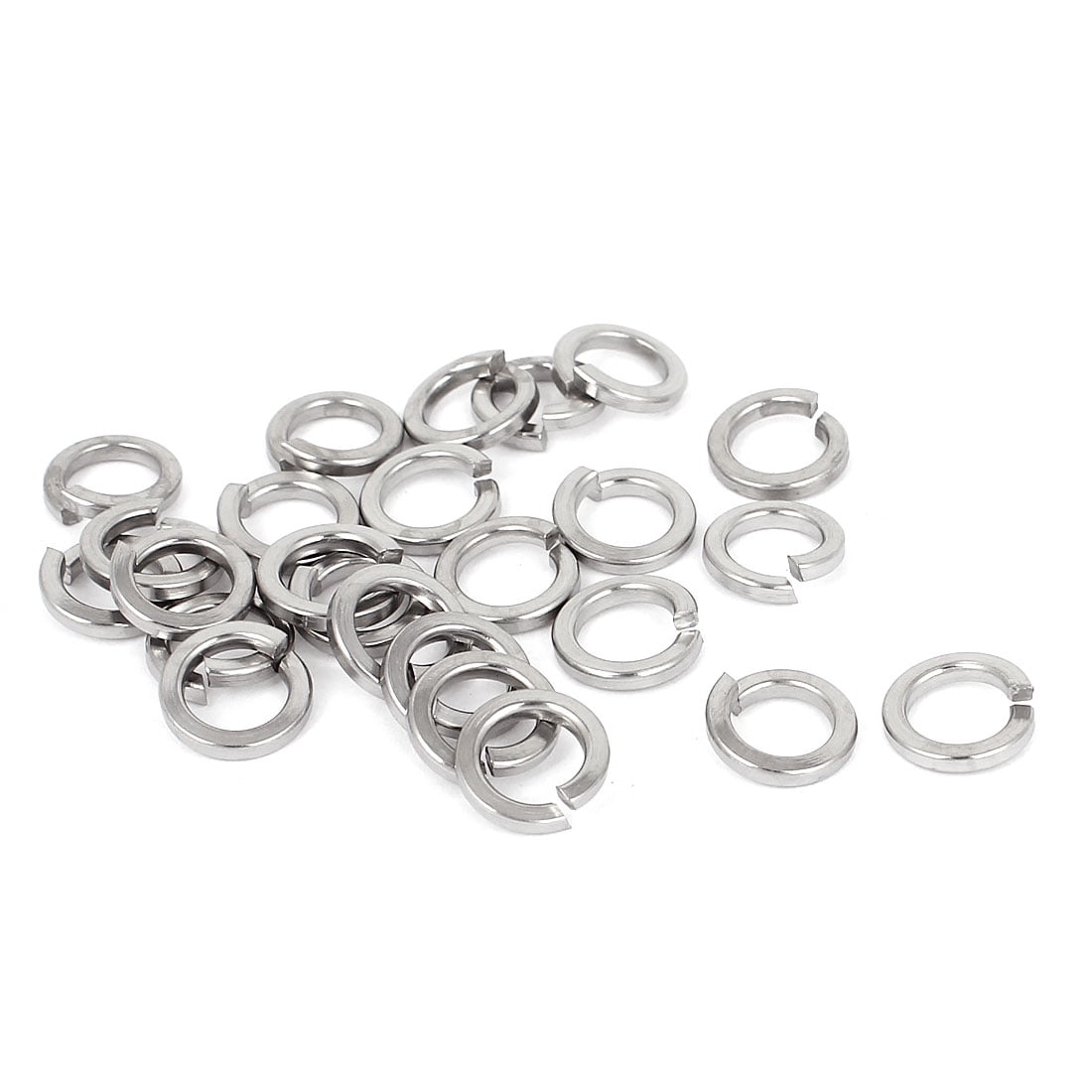 25pcs 304 Stainless Steel Split Lock Spring Washers 5/16" Screw Spacer ...