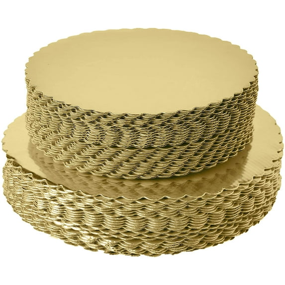 [25pcs] 8" Gold Cakeboard Round,Small Disposable Cake Circle Base ...