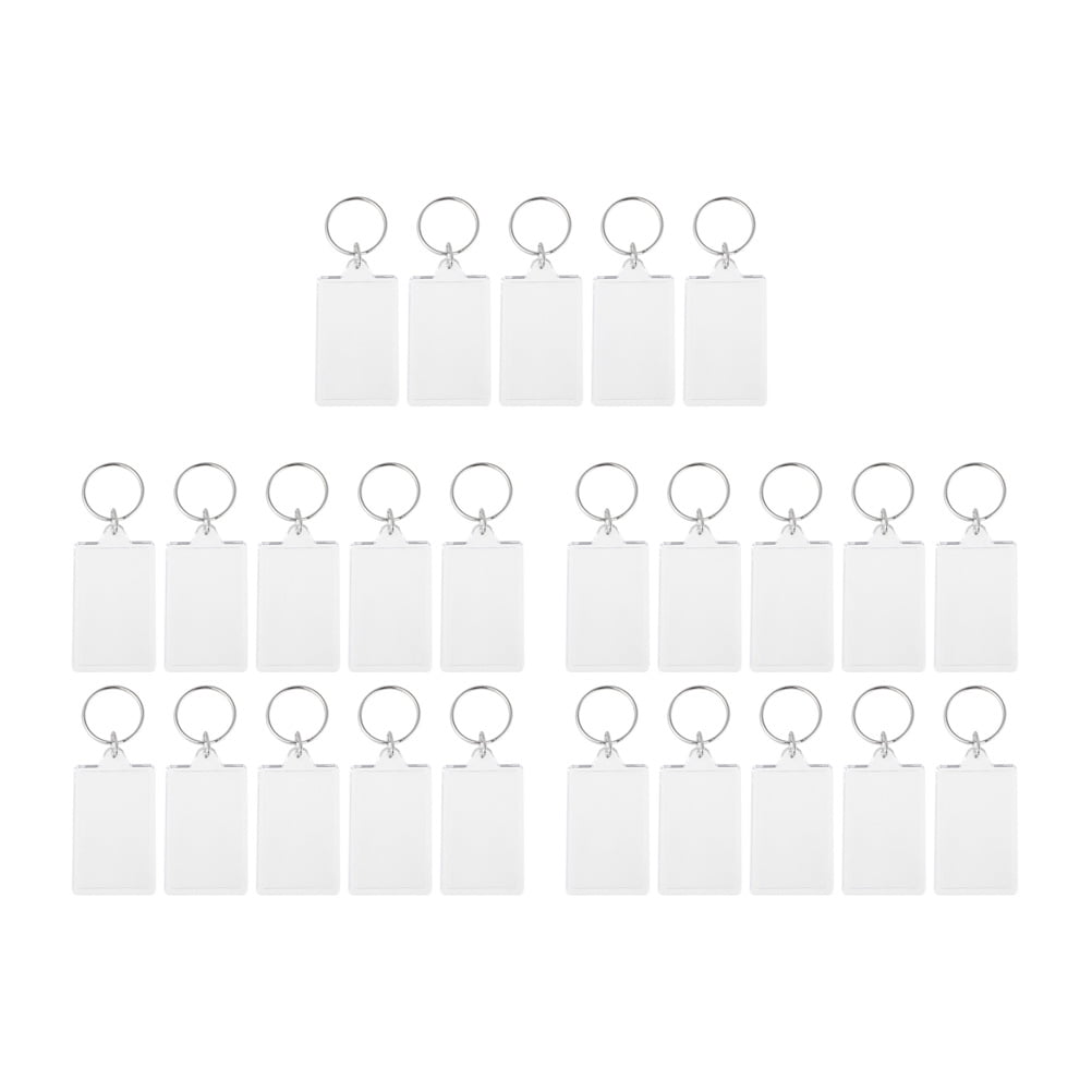 Acrylic Photo Frame Key Chain for Hanging Keys Transparent Creative ...