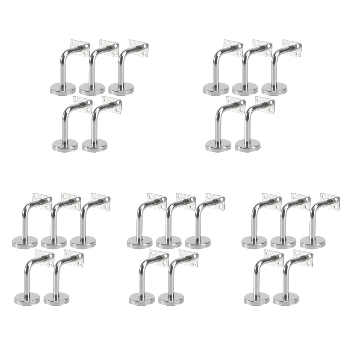 25pcs Adjustable Stainless Handrail Brackets, Stairway Hardware Railing ...